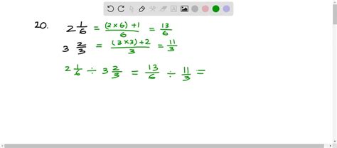 SOLVED Explain How To Divide Mixed Numbers