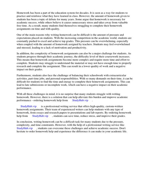 Why We Shouldnt Have Homework Essay Pdf Homework Teachers