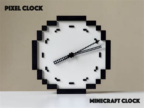 Pixel Clock Minecraft Clock Anime Clock By Tinker Makerworld