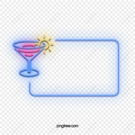 블루 네온 튜브 조명 일러스트 효과 요소부조레이스 Png 일러스트 무료 다운로드 Lovepik