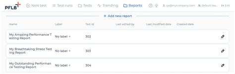 Pflb Platform Release 1 07 Creating Test Reports In Pflb Pflb