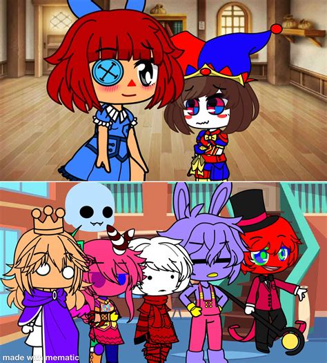 Ragatha X Pomni Tadc By Kanohi Zeo On Deviantart
