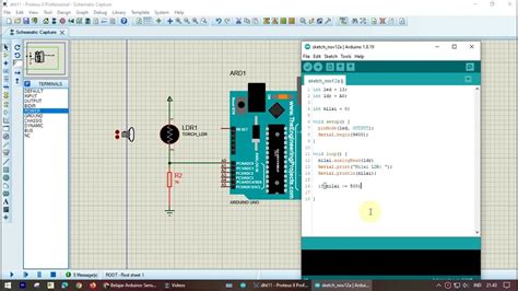 Sensor Cahaya Ldr Proteus Youtube