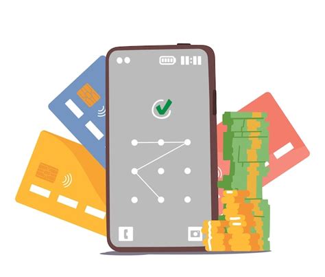 Premium Vector Smartphone Screen With Password Pattern Concept Of Data Protection