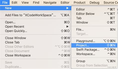 xcode中创建多个project xcode workspace csdn博客