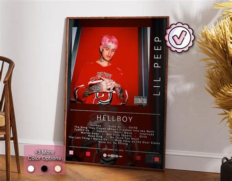 Lil Peep Poster Hellboy Poster Album Poster Prints Wall Decor