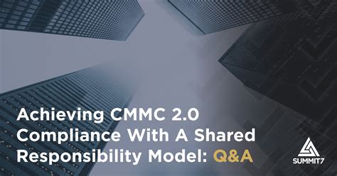 Cmmc 2 0 With A Shared Responsibility Model