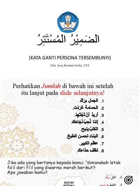 Mengenal Dhomir Mustatir Bag 1 Pdf