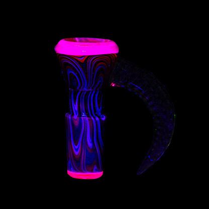 Simple Lemon Farmer Black Rainbow Fully Worked 18mm Slide Stoked
