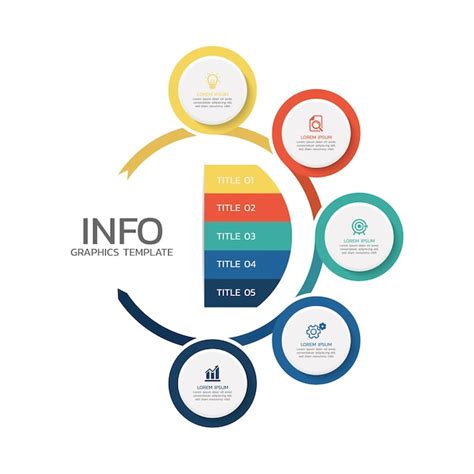 Premium Vector Circular Steps Infographics Template Design