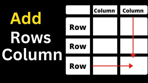 How To Add Rows And Column To Table In Microsoft Word Youtube