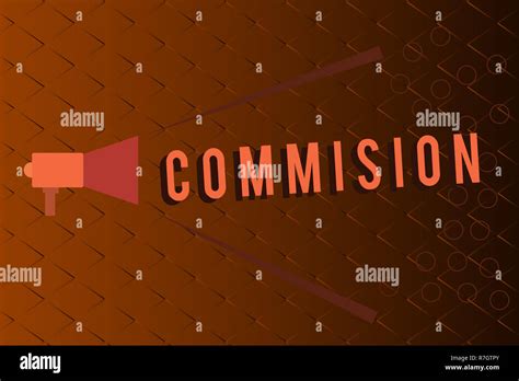 Conceptual Hand Writing Showing Commision Business Photo Text Instruction Comanalysisd Or Role