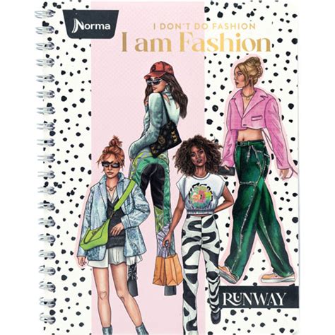 Cuaderno Forma Francesa Cuadro Grande Norma Runway Pasta Gruesa Doble