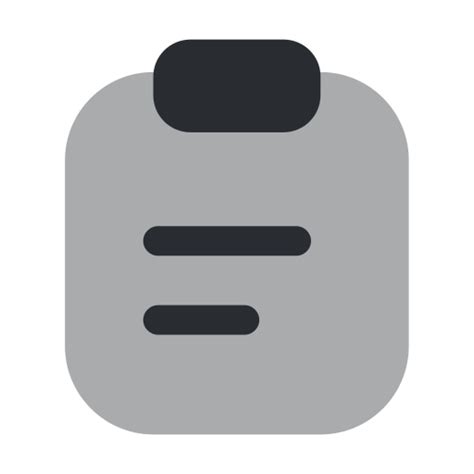 Clipboard Text User Interface And Gesture Icons