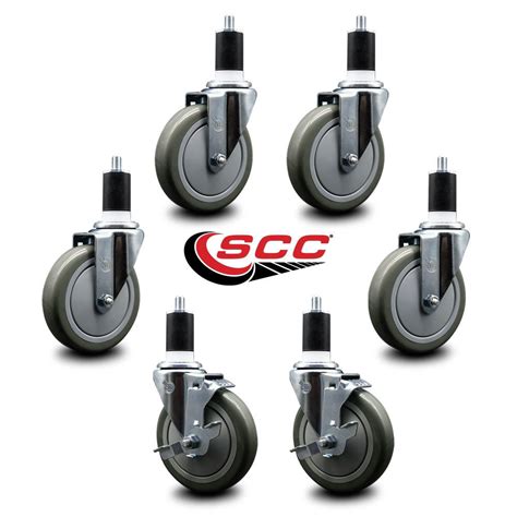 Service Caster Regency 600caster6 5 Inch Replacement Caster Set With Brakes Service Caster