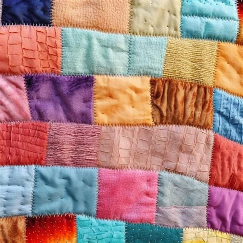 Premium Ai Image Textile Tapestry A Patchwork Of Knitted Patterns And