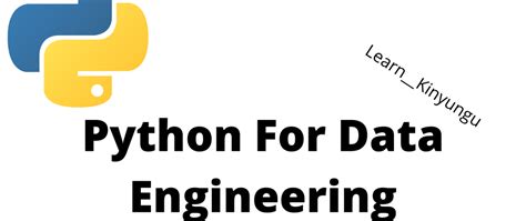 Data Engineering 102 Introduction To Python For Data Engineering