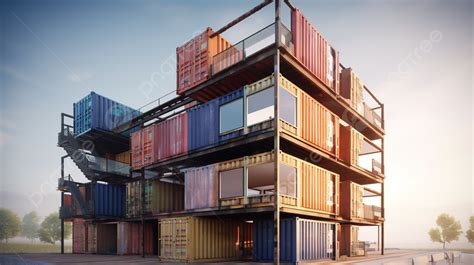 이중 레벨 선적 컨테이너 디자인의 3d 렌더링 카페 레스토랑 레스토랑 화물 컨테이너 배경 일러스트 및 사진 무료 다운로드 Pngtree