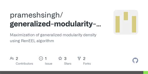 Github Prameshsinghgeneralized Modularity Density Maximization Of