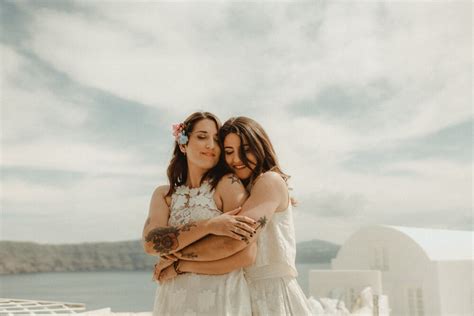 Santorini Same Sex Elopement Video Cinema Of Poetry