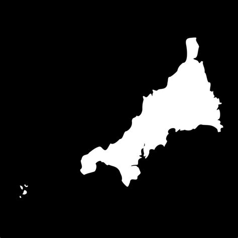 Cornwall Map Administrative County Of England Illustration 49050481 Vector Art At Vecteezy