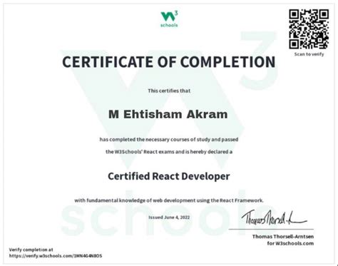 Muhammad Ehtisham Akram On Linkedin Alhamdulillah Certified