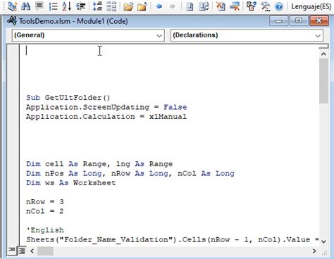 Vba Code Tools Es Automate Excel