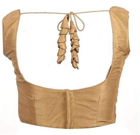 Beige Plain Silk Sleeveless Blouse Size 36 At Rs 690piece In