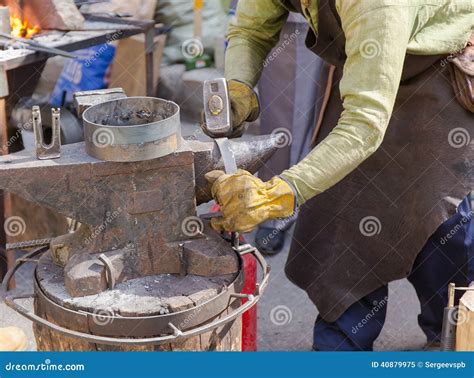 Forge By Hand Stock Image Image Of Anvil Industry Handwork 40879975