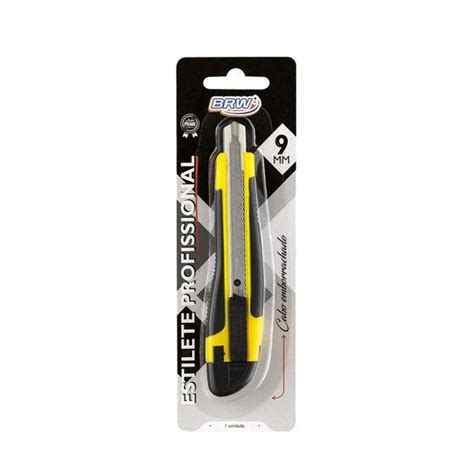 Estilete Profissional Emborrachado 9mm Brw Estilete Magazine Luiza