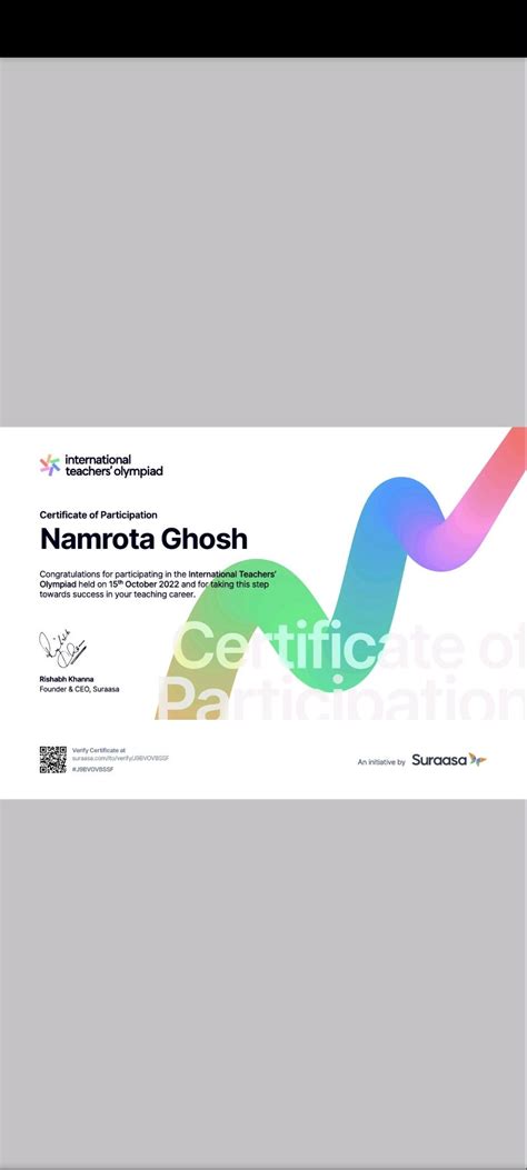 Namrota Ghosh Chowdhury On Linkedin Im Glad To Be A Part Of The