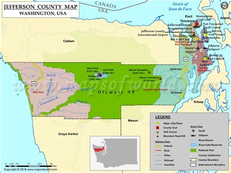 Jefferson County Wa Map Mapsofworld