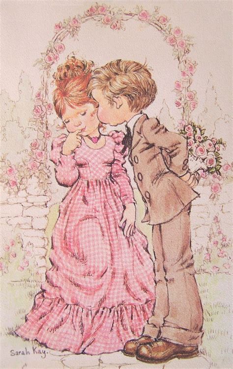 Sarah Kay Dipinti Carini Illustrazioni Vintage Disegno Carino