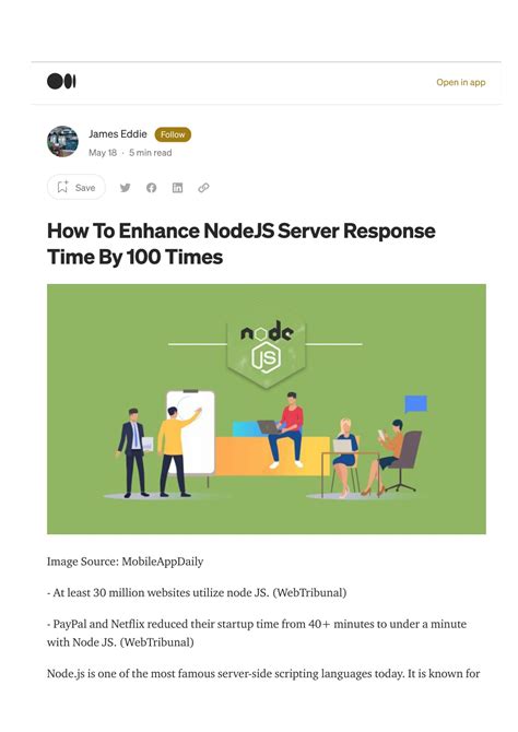 Ppt How To Enhance Nodejs Server Response Time By 100 Times Powerpoint Presentation Id11347009