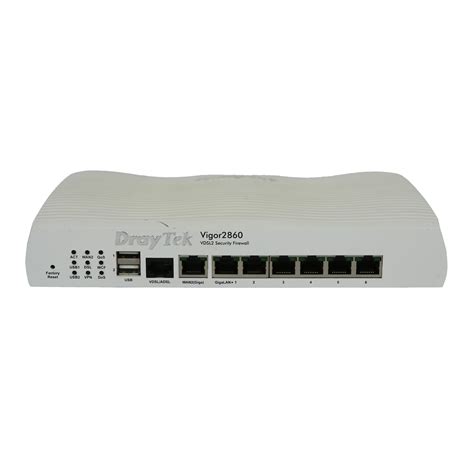 Draytek Vigor2860 Annex A 6 Port Gigabit Vdsl2 Security Firewall No Ac Adapter Piospartslap