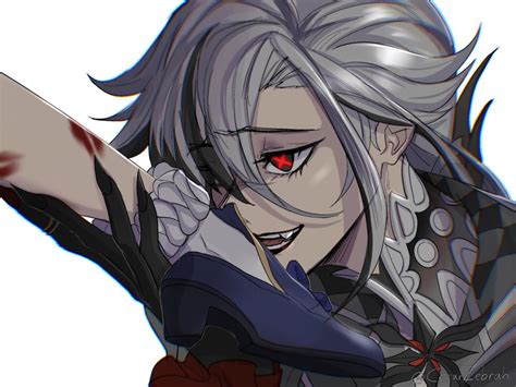 Furina And Arlecchino Genshin Impact Drawn By Cesarzebrah Danbooru