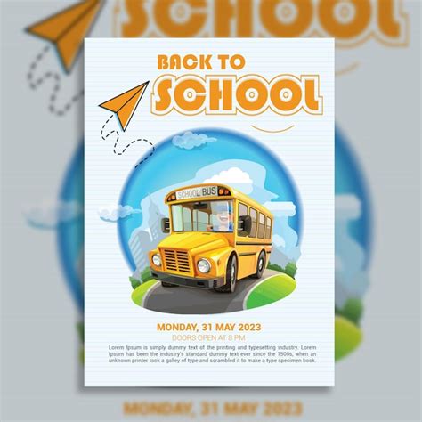Premium Vector Vector Back To School Flyer Premium Vector Vector Back To School Flyer