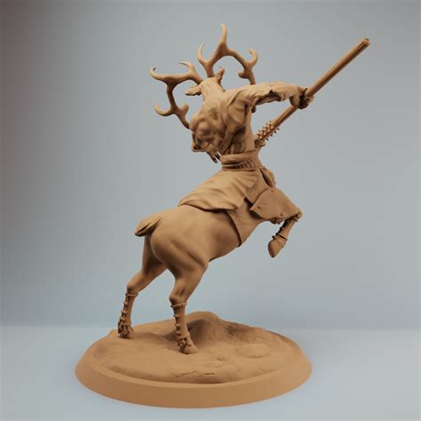 3d File Deer Centaur With Swords And Spear Bundle Pre Supported 🦌 ・3d
