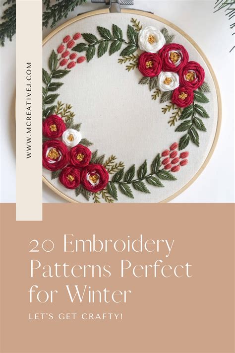 20 Embroidery Patterns Perfect For Winter Artofit