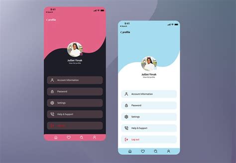 User Profile Ui Profile App Mobile Ui Patterns App Design