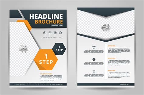 플라이어 템플릿입니다 비즈니스 브로슈어입니다 디자인 교육 프레 젠 테이 션 웹사이트 잡지 표지에 대 한 편집 가능한 A4 포스터 A4 용지에 대한 스톡 벡터 아트 및 기타