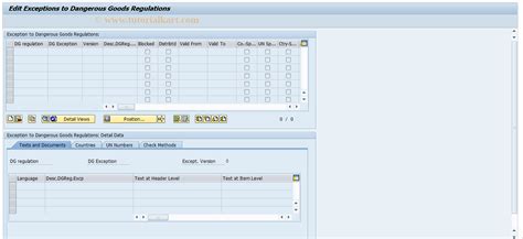 DGPEX SAP Tcode Exceptions To DG Regulations DGPEX SAP Tcode Exceptions To DG Regulations