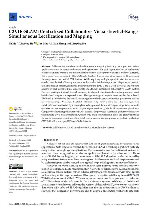 pdf c2vir slam centralized collaborative visual inertial range