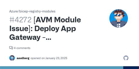[avm module issue] deploy app gateway system argumentnullexception value cannot be null