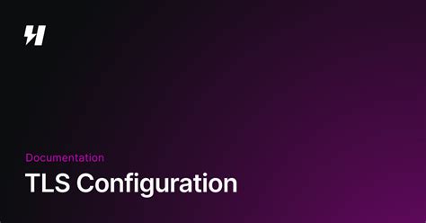 Tls Configuration Dgraph Tls Configuration Dgraph