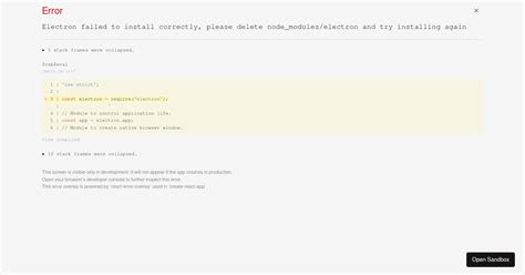 electron react bootstrap boilerplate codesandbox