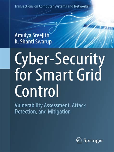 Cyber Security For Smart Grid Control Vulnerability Pdf Electrical Grid Computer Security