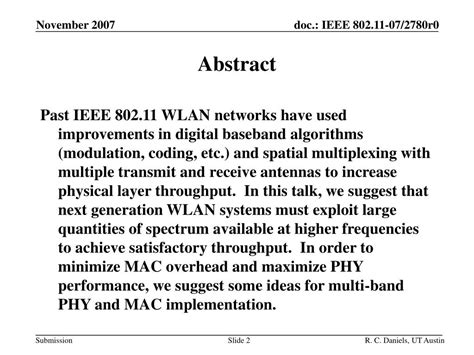 ppt multi band modulation coding and medium access control