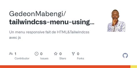 Github Gedeonmabengitailwindcss Menu Using Css Un Menu Responsive Fait De Htmlandtailwindcss