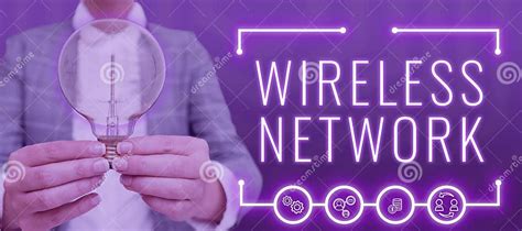 Writing Displaying Text Wireless Network Word For Computer Network That Uses Wireless Data